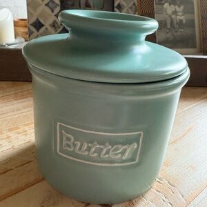 Butter Bell | Kitchen | Caf Matte Aqua Butter Bell Crock | Poshmark
